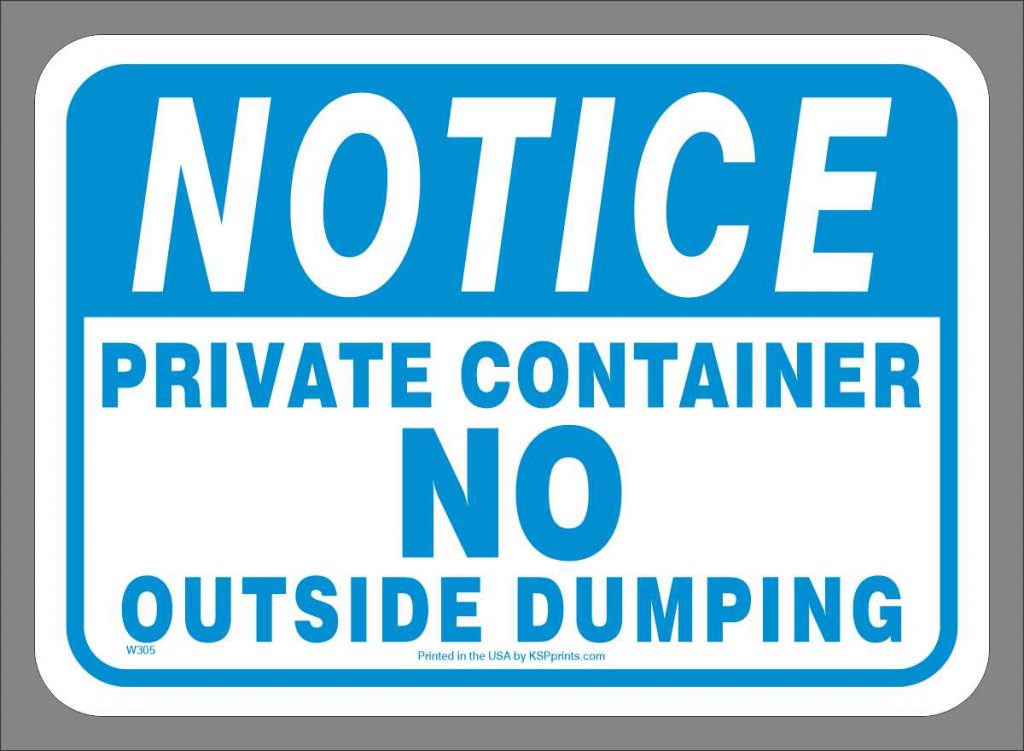 High-Visibility Notice Stickers for Waste & Equipment