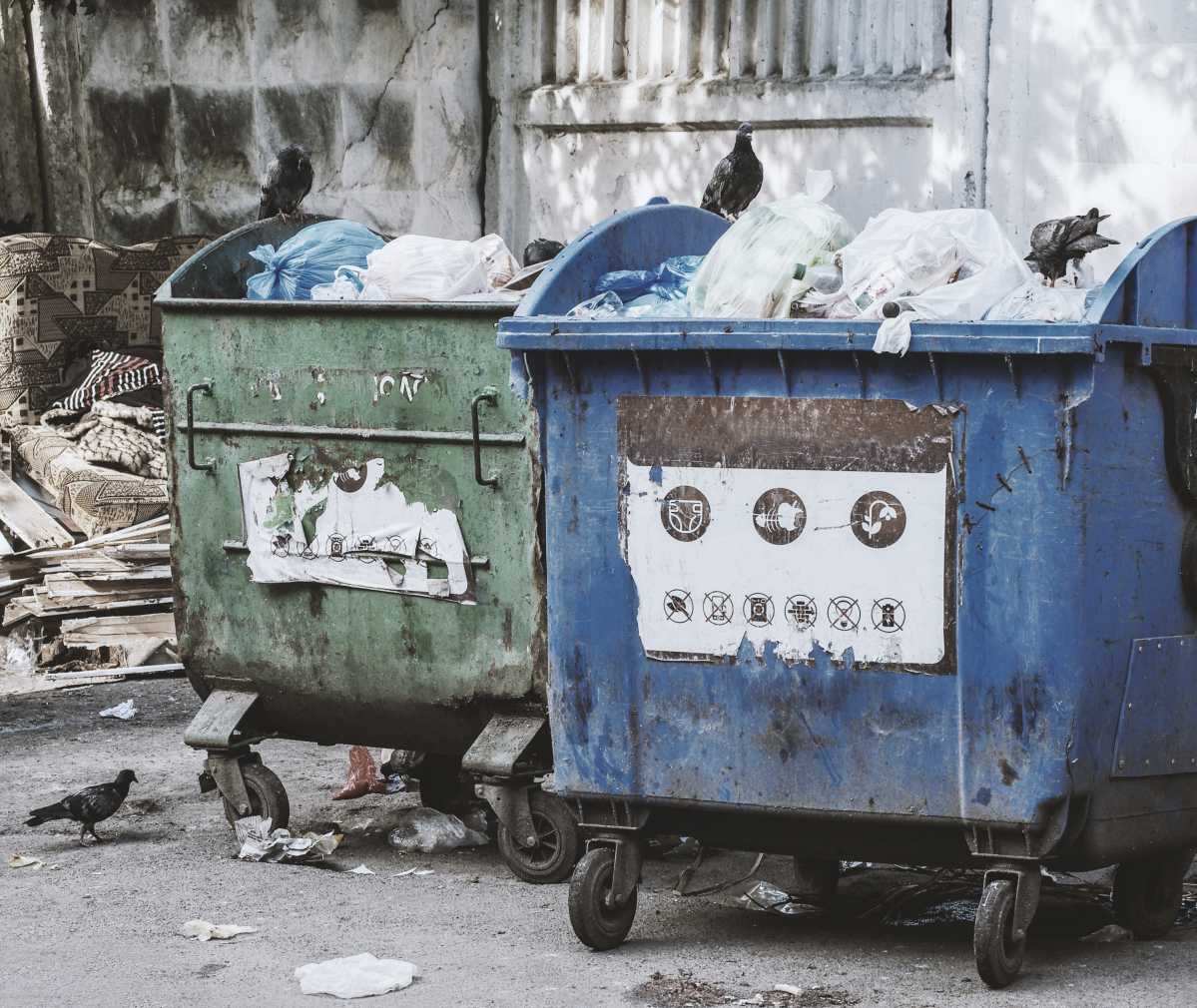 Waste Management Stickers for Dealing with Safety and Sorting